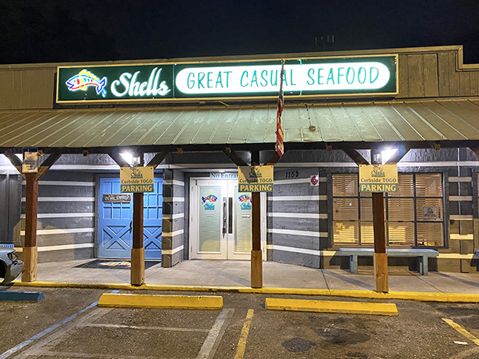 The humble doorway to seafood paradise &ndash; where no white tablecloths or fancy dress codes stand between you and culinary satisfaction.