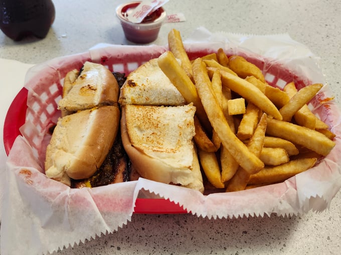 These aren't just French fries&mdash;they're supporting actors in a culinary performance, perfectly crisp and ready to steal the show.