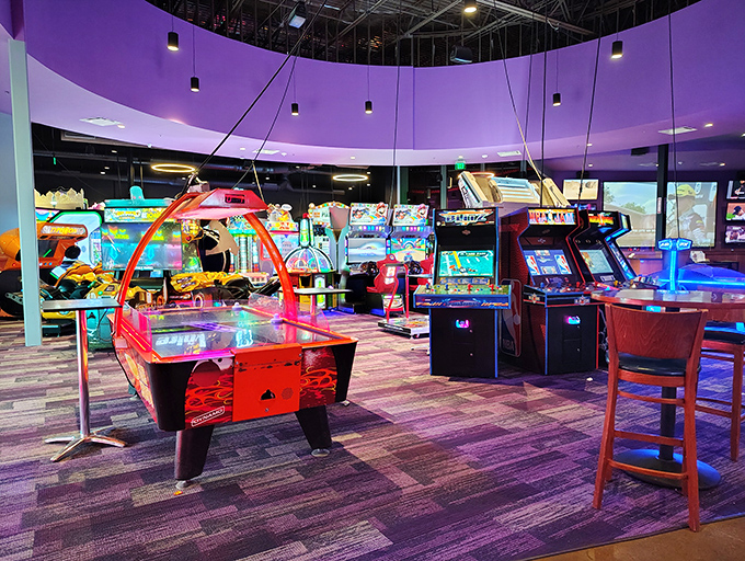 Gaming galore fills every corner of Uptown Alley, creating a wonderland of electronic entertainment that appeals to players of all ages.