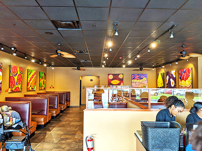 Inside Keke's, breakfast is elevated from mere meal to morning celebration, with food art that reminds you why we get out of bed.