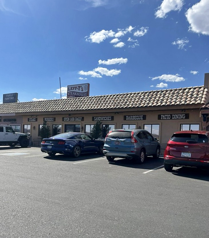 Even the parking lot speaks to Leff-T's popularity &ndash; where hungry patrons arrive from near and far for that legendary smoked prime rib.