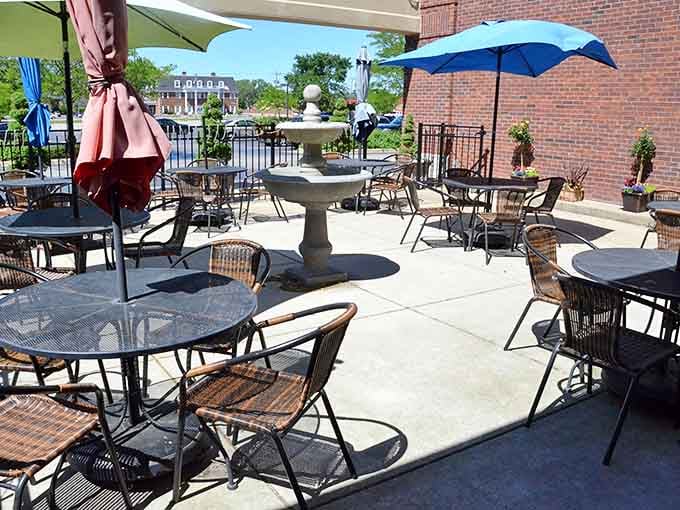 Patio dining where you can enjoy your breakfast while pretending you're at a European café, minus the jet lag and currency confusion.