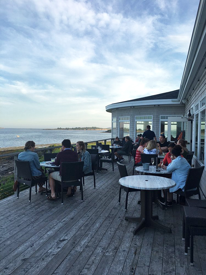 As evening approaches, the deck offers front-row seats to nature's daily masterpiece &ndash; a Maine sunset painting the sky in hues no artist could replicate.