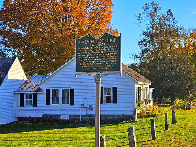 This historical marker stands sentinel, reminding passersby that greatness can emerge from the most humble and unexpected beginnings.