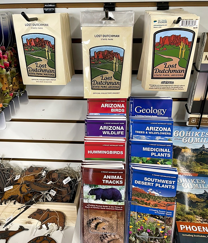 Treasure hunters of a different sort can find mementos of their desert adventures, with guidebooks offering insights into the natural wonders they've witnessed.