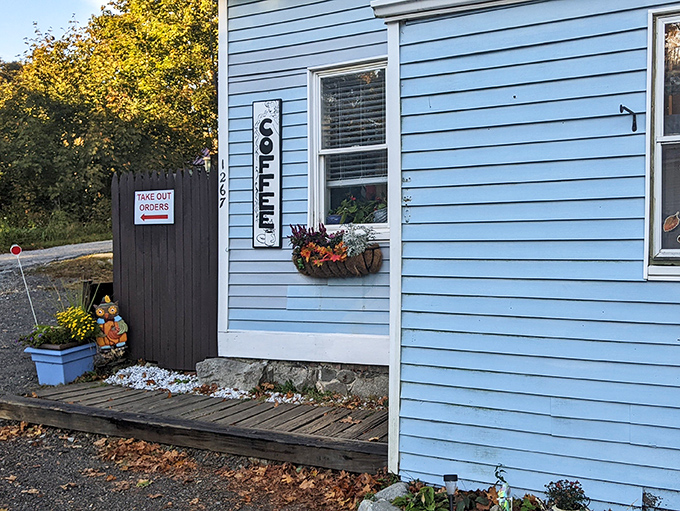 The take-out entrance for those mornings when you need pancake perfection but can't spare the time to linger.
