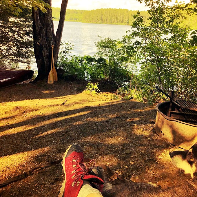 Sunset's golden hour transforms this waterfront spot into a scene worthy of a Vermont tourism poster &ndash; no filter required.