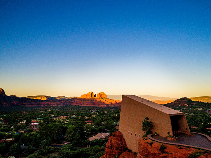 Sunset in Sedona: When the sky and rocks compete in a color war, we're all winners. It's like God's own light show!
