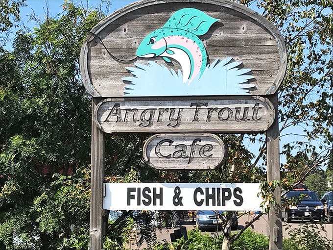 The sign that marks your arrival at what might become your new favorite Minnesota dining destination.