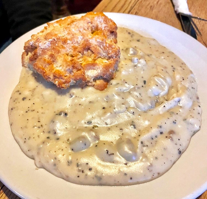 These biscuits and gravy aren't just comfort food&mdash;they're a warm, peppery hug on a plate that makes Monday feel like Saturday.
