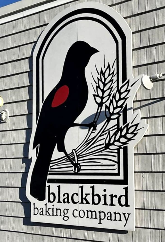 The blackbird logo promises quality baked goods, and unlike most promises these days, this one actually delivers.