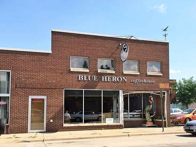 The charming brick exterior with its climbing vines and welcoming entrance promises the kind of cozy coffeehouse experience that's increasingly hard to find these days.