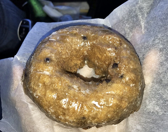 This blueberry donut isn't just a treat &ndash; it's a one-way ticket to flavor town, population: you.