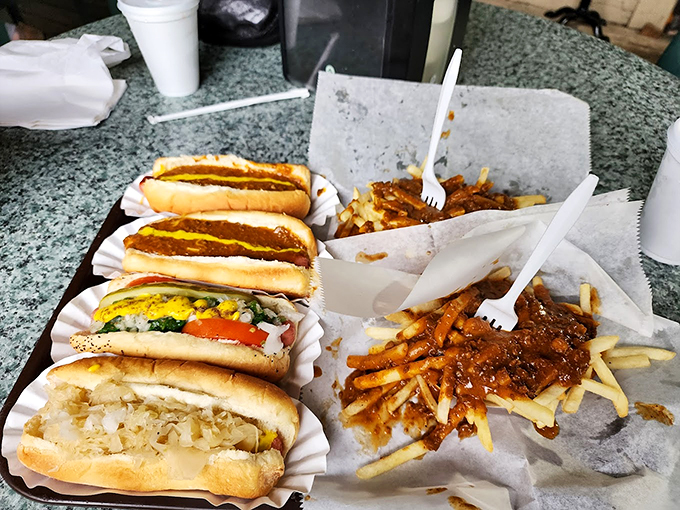 A feast fit for a king... or anyone with a hearty appetite! This spread is like an all-star team of comfort foods.