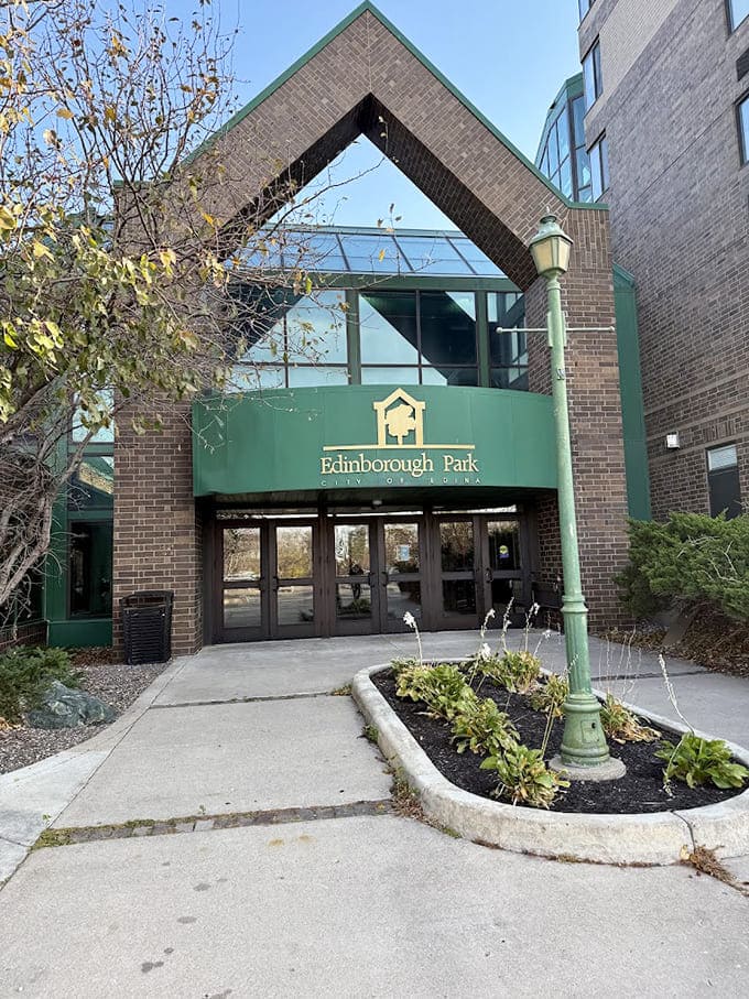 The exterior entrance looks unassuming, giving no hint of the acre of indoor wonderland waiting just beyond those doors.