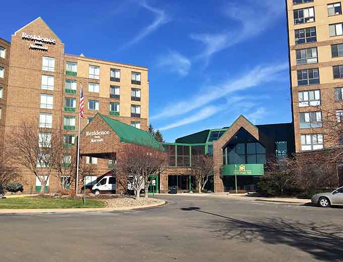 The exterior building looks unassuming from outside, hiding the indoor jungle that awaits like Minnesota's best-kept secret.