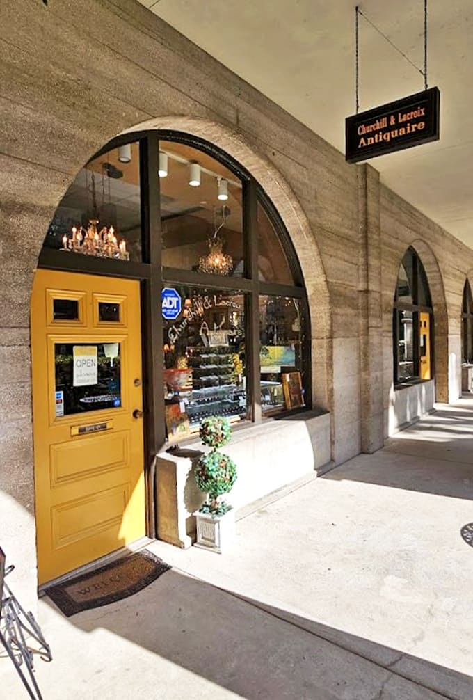 The historic fa&ccedil;ade perfectly sets the stage for the treasures within &ndash; in America's oldest city, even the shopping has history.