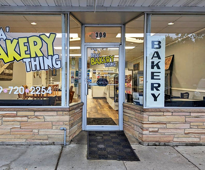 The entrance to happiness &ndash; this doorway leads to one of Michigan's sweetest hidden gems, waiting to be discovered.