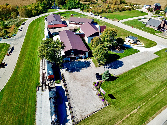 A bird's-eye view of history! This sprawling complex is like a time traveler's playground, where every building holds a new adventure.