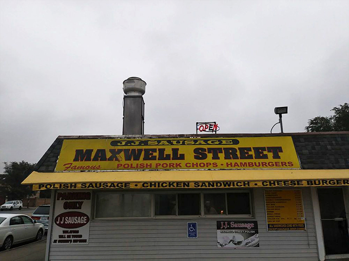 The final approach to flavor town! This close-up isn't just a building but your gateway to a world of mouthwatering possibilities.