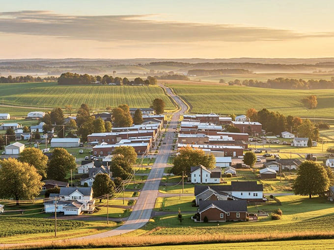 Fayette's homes spread across gentle hills like someone carefully arranged them for maximum charm and minimum pretension, which they probably did.