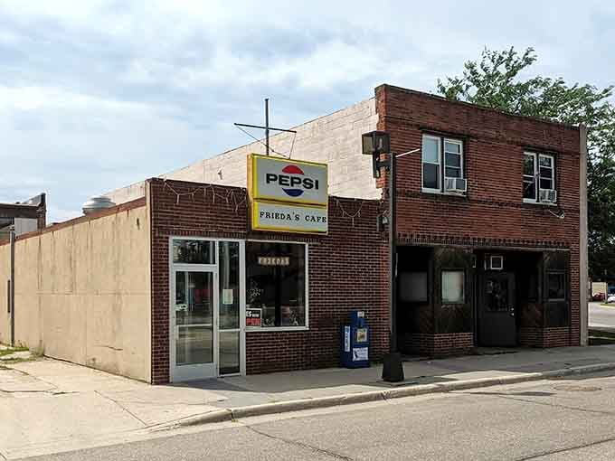 The brick exterior might not win architecture awards, but it houses something far more important: pancakes that'll ruin you for all other pancakes forever.