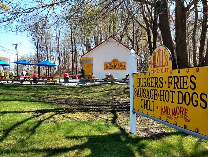 Sometimes the best restaurants announce themselves boldly, and this sign makes promises that the food inside absolutely keeps every single time.
