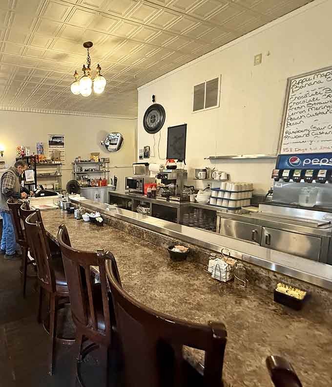 Pull up a stool at this counter and join the regulars who know that the best seat in any diner is wherever the coffee's hot and the conversation's good.