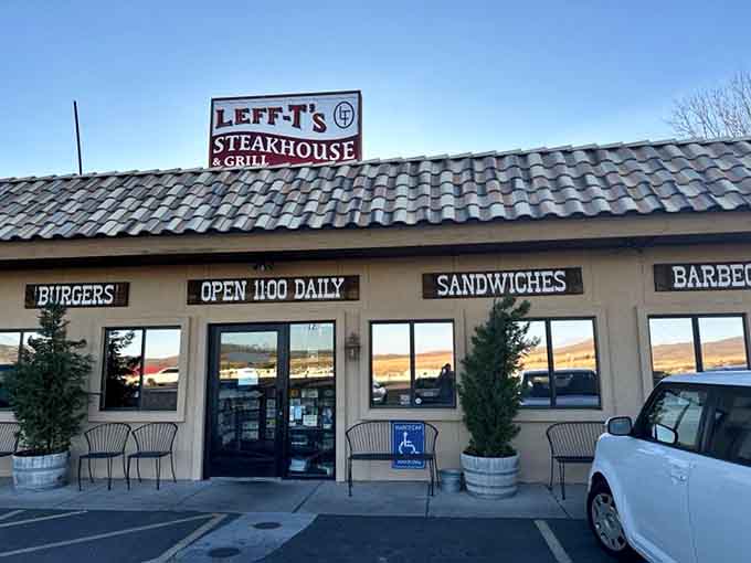 The welcoming facade promises exactly what's inside: honest, hearty food served with genuine Western hospitality in the heart of Dewey.