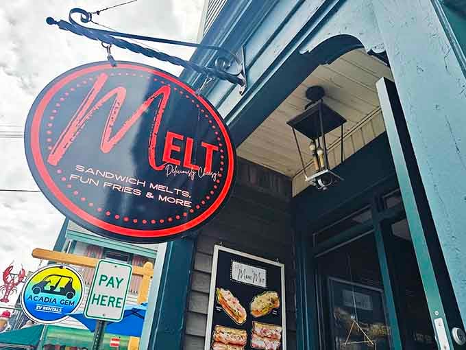 That distinctive circular sign hanging outside has become a landmark for hungry visitors who know that great food awaits just inside.