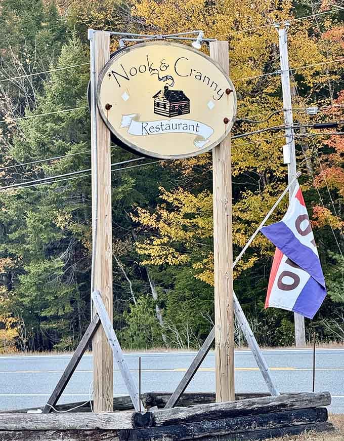 The charming roadside sign welcomes travelers to discover what locals have known about for years now.