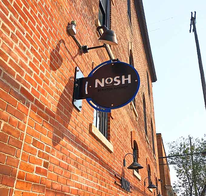 The simple signage outside Nosh lets the food do the talking, which is exactly how confident restaurants operate in a world of manufactured hype.