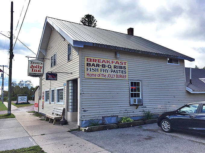 Another angle reveals the humble exterior that houses extraordinary flavors &ndash; proof that you should never judge a restaurant by its siding.