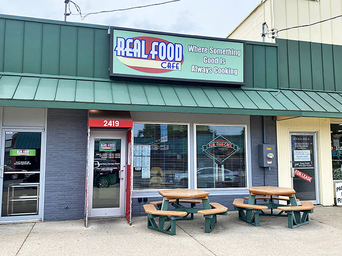 Outdoor seating provides a casual option for enjoying your breakfast feast while watching the world go by&mdash;though the food will definitely steal your attention.