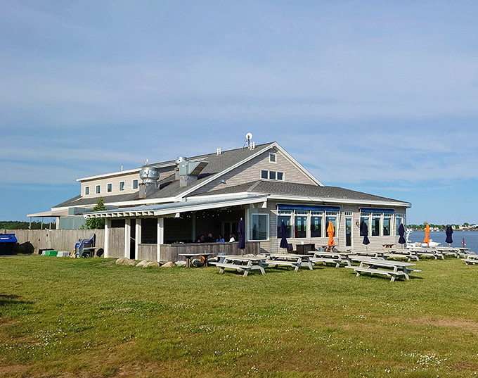 The restaurant's exterior captures classic New England architecture &ndash; understated elegance that lets the setting and food shine.