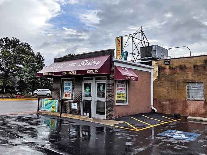 Rain can't dampen the appeal of Wolf's Bakery, where the promise of Lemon Fluff Cake makes any weather forecast look brighter.