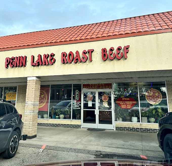 The exterior welcomes hungry diners seeking authentic flavors in this Bloomington strip mall location.