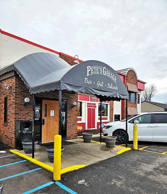 The exterior might look unassuming, but like any great garage, the real treasures are waiting just inside those doors.