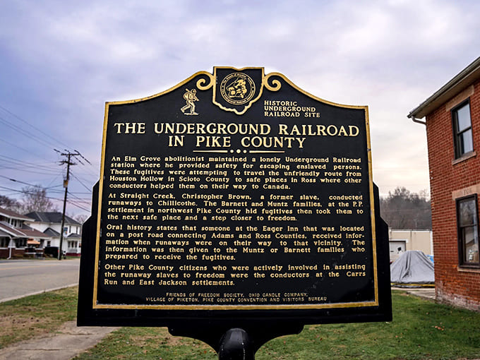 Historical markers tell stories of courage and freedom, reminding us that big history happened in small places like this.