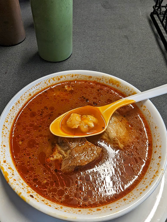 Soup for the soul! This hearty posole is a comforting bowl of warmth that'll have you forgetting all about those chilly Chicago winds.