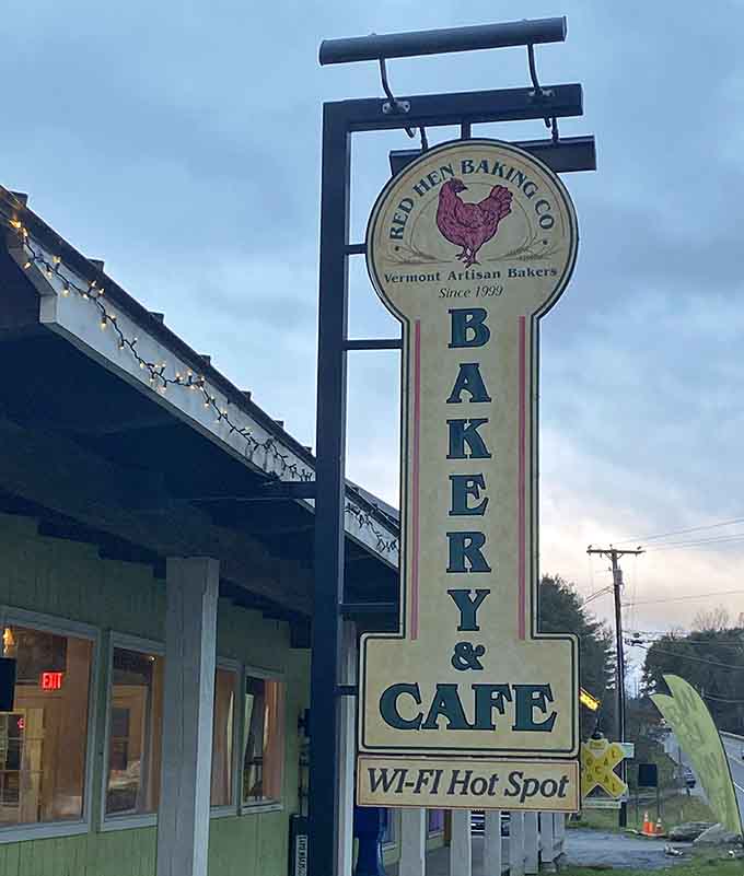 That iconic sign beckons travelers and locals alike, promising artisanal baked goods and frozen treats worth stopping for.