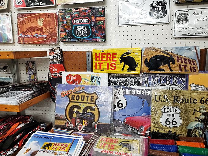Route 66 memorabilia celebrates the Mother Road in all its glory, preserving the graphic style and adventurous spirit of America's most famous highway.