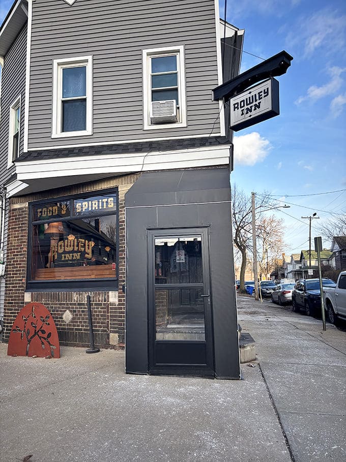 From this angle, you might miss Rowley Inn entirely &ndash; which would be a culinary tragedy of the highest order for pierogi lovers everywhere.