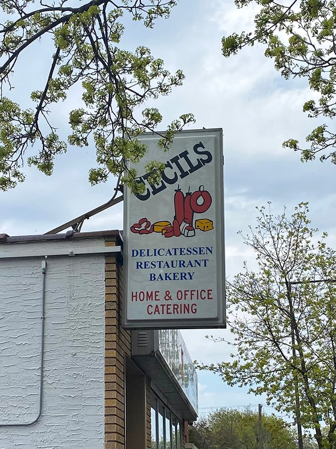 Cecil's sign reaches skyward, a beacon for sandwich seekers that has guided hungry Minnesotans to delicatessen nirvana for generations.