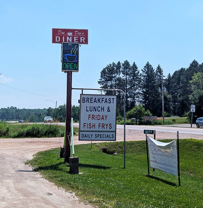 Roadside beacon for breakfast pilgrims &ndash; the sign that's guided hungry travelers to omelet nirvana for years.