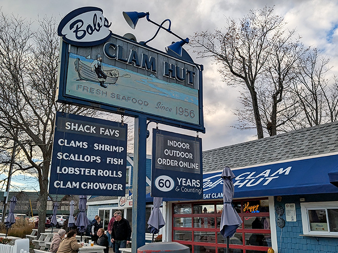 Bob's iconic signage has guided hungry travelers to seafood nirvana since 1956, promising "fresh seafood" that truly delivers on its word.