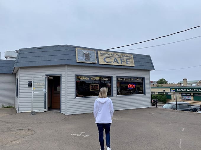 The storefront beckons hungry travelers, its simple exterior promising the kind of authentic breakfast experience that makes road trips memorable and worthwhile.