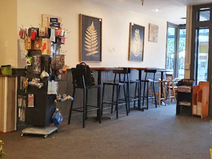 Window-side perches perfect for people-watching while sipping your morning brew or afternoon pick-me-up.
