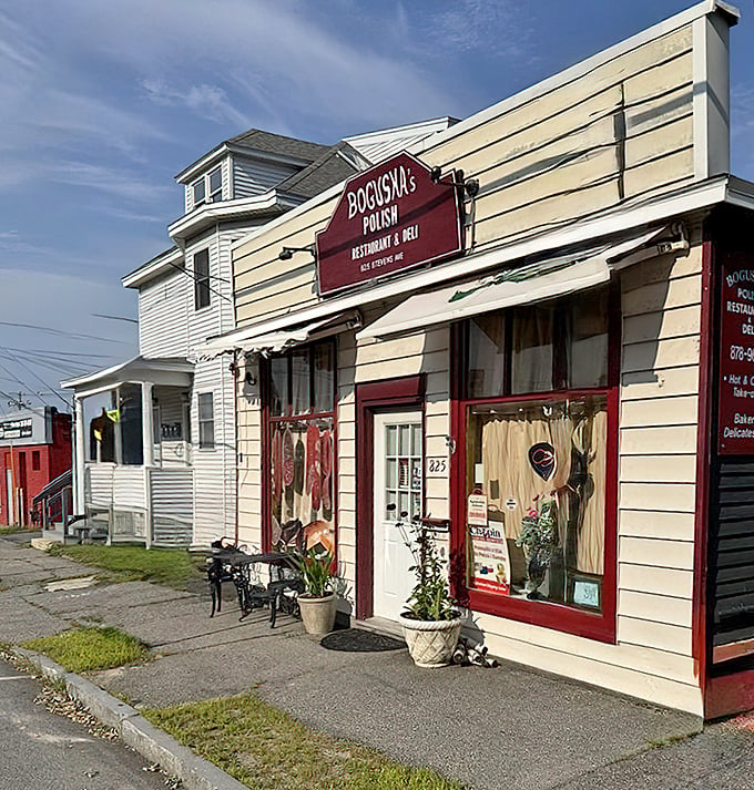 Sunshine illuminates this Polish culinary embassy in Portland, where red-trimmed windows and potted flowers welcome hungry explorers.