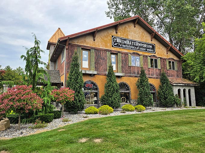 The Iron Gate's exterior promises what the interior delivers&mdash;a building with character housing objects with soul, standing proudly against the tide of disposable culture.